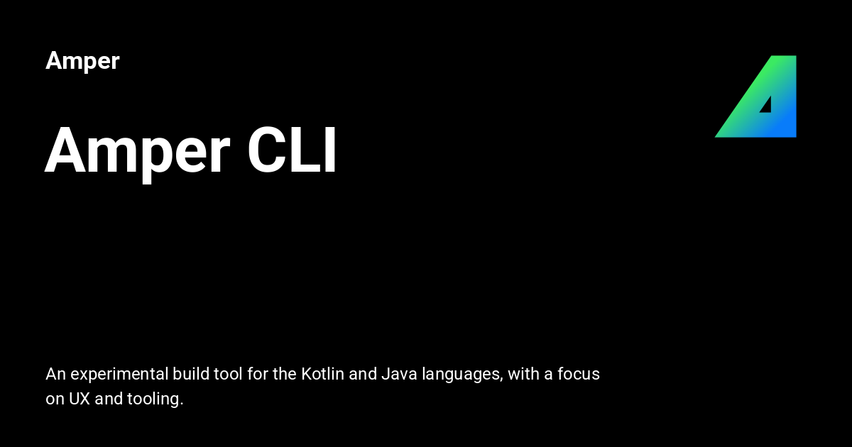 Amper CLI - Amper